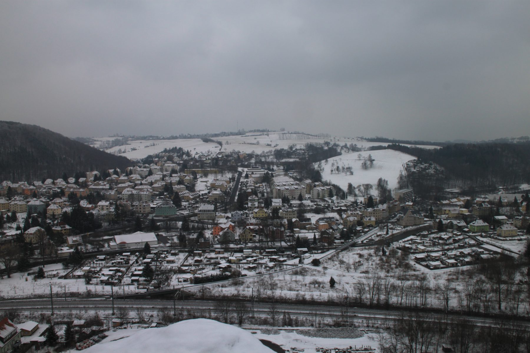 Blick vom Aussichtspunkt – Akteursrunde Hainsberg & Somsdorf
